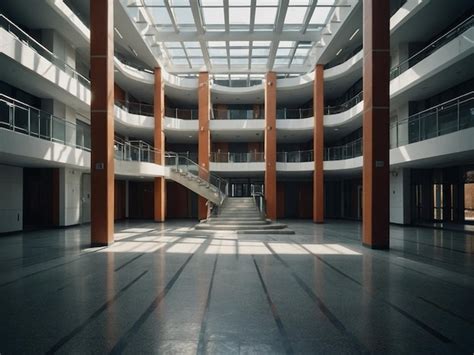Empty University Campus 1 Premium Ai Generated Image