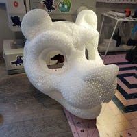 Digital Bear Foam Head Base Patterntemplate For Fursuits Pdf