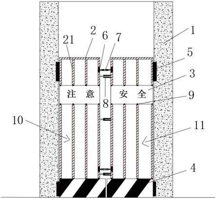 一种室内电梯井安全防护门的制作方法