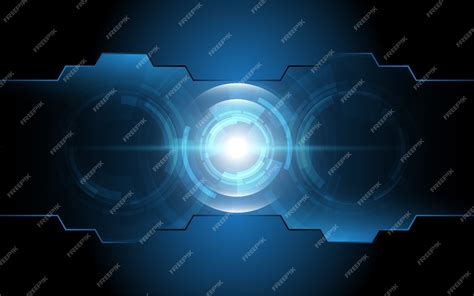 Premium Vector Abstract Technology Background Hi Tech Communication Concept