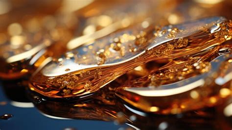 Premium Photo Macro Shot Of Gold Background Hd Generative Ai