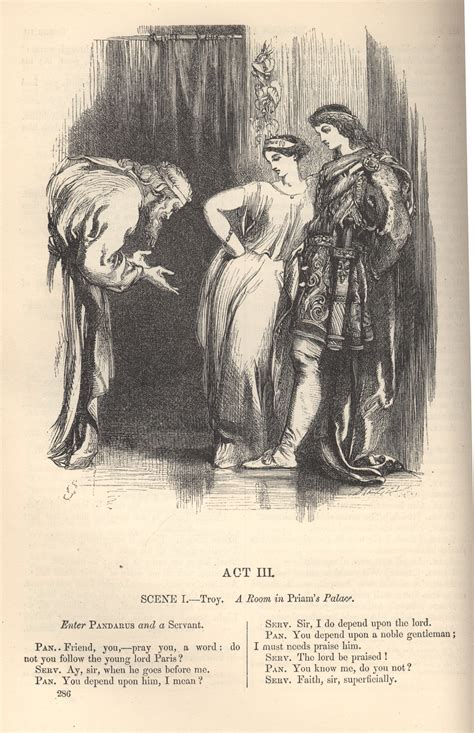 Troilus And Cressida Act Iii Header Victorian Illustrated Shakespeare