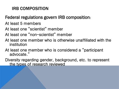 Ppt What Is An Irb And Why Should I Care Powerpoint Presentation