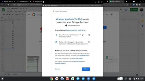 how to use excel s data analysis toolpak on a chromebook