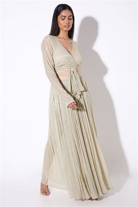 Double Slit Maxi Skirt Monokrom Mumbai