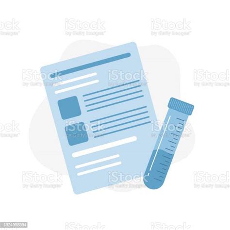 Pcr 테스트 비강 면봉 실험실 분석 코비드19 코로나바이러스 테스트 플랫 만화 스타일의 벡터 일러스트레이션 과학 실험에 대한