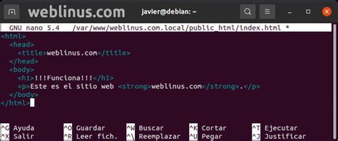 Instalación De Nginx Y La Pila Lemp En Debian 11 Bullseye 3 Weblinus