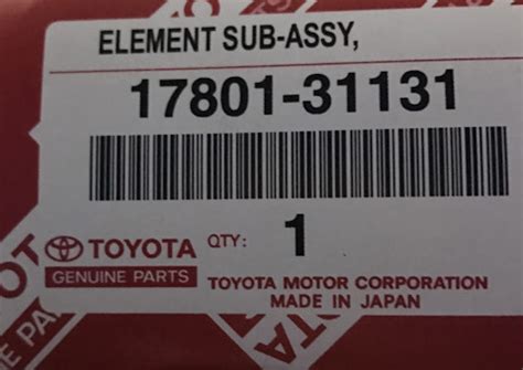 1780131131 Фильтр воздушный TOYOTA LEXUS | Запчасти на DRIVE2