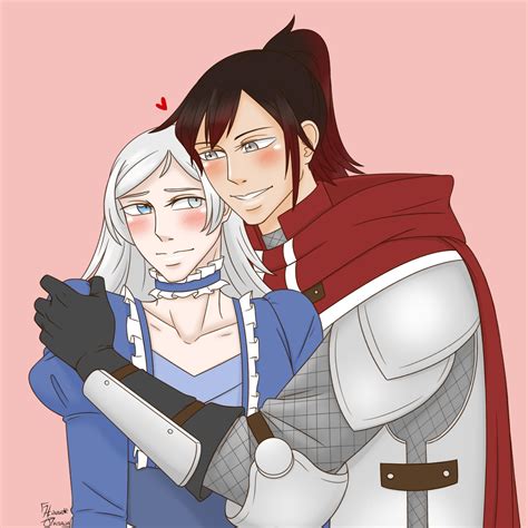 Hug Whiterose Rwby By Hinari Okisawa 628 On Deviantart