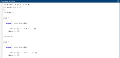 Solved Need Help Creating These Even And Odd Function In Matlab Xdata Course Hero