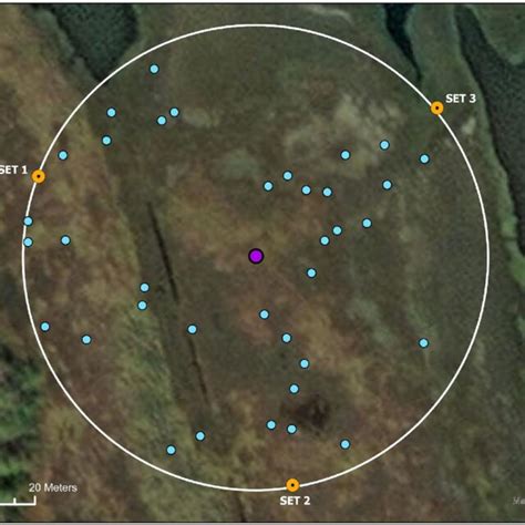 One Hectare Circular Plot With Three Surface Elevation Tables Sets Download Scientific