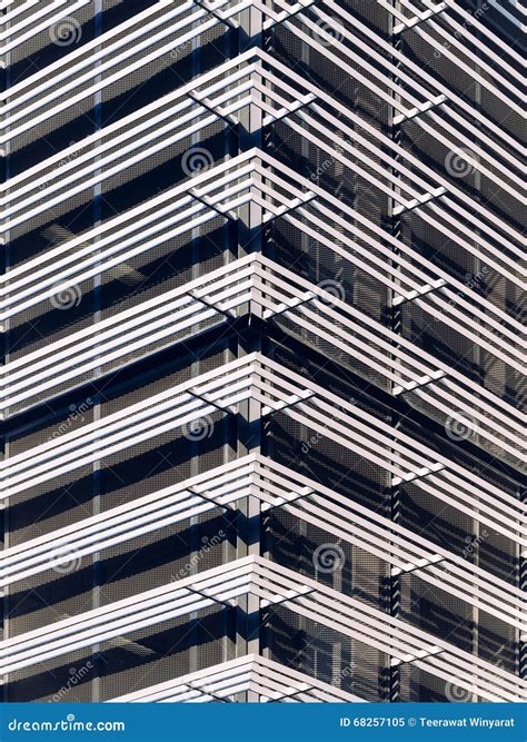 Architecture Details Modern Facade Pattern Structure Stock Image