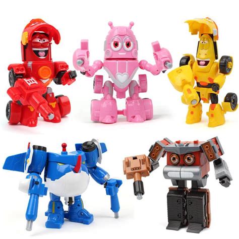 Set Larva Toy Robot Creative Fun Assembly Transformation Toy Cute Anime