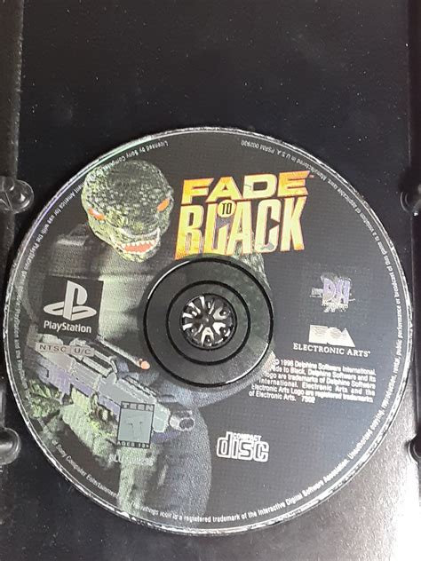 Ugly Fade To Black Playstation 1 Ps1 Psx Authentic Video Game Long Box