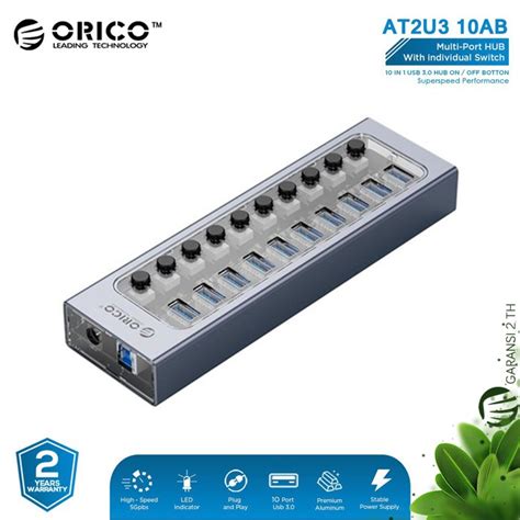 Original Orico At2u3 10ab Multi Port Usb Hub 10 Individual Switches