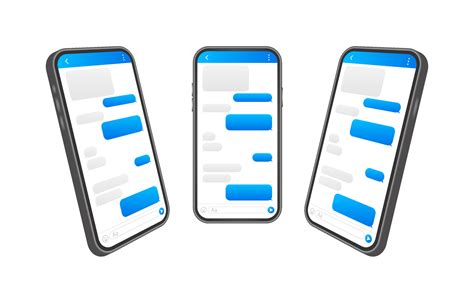 Chat Interface Application With Dialogue Window Clean Mobile Ui Design Concept Sms Messenger