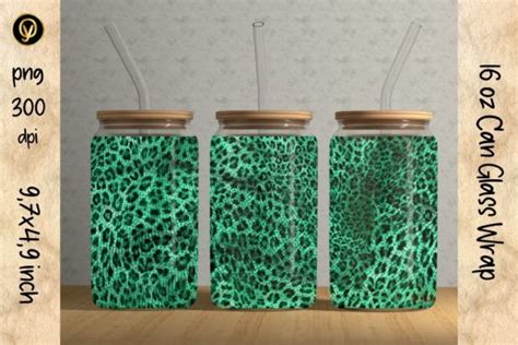 16oz Glass Can Sublimation Wrap Graphic By Oyonni Design · Creative Fabrica