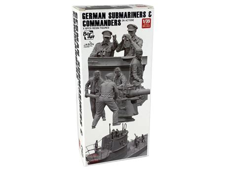 1 35 Border Model German Submariners And Commanders In Action Figure
