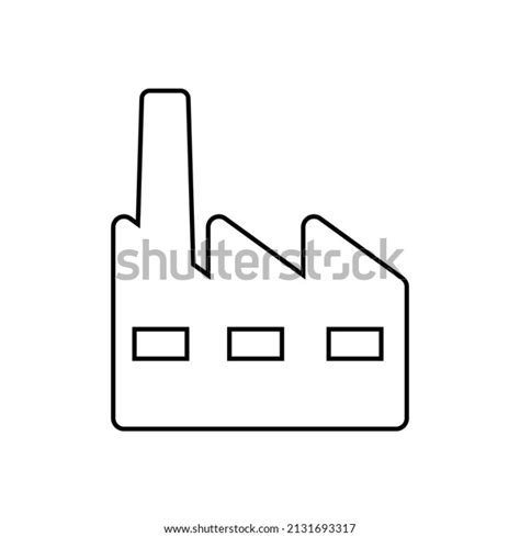 Factory Icon Line Style Stock Vector Royalty Free 2131693317 Shutterstock