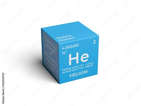 Helium Noble Gases Chemical Element Of Mendeleevs Periodic Table
