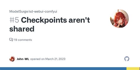 Checkpoints Arent Shared · Issue 5 · Modelsurgesd Webui Comfyui · Github