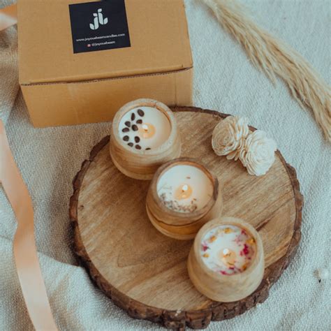 Wooden Candles Joyous Beam Enterprise