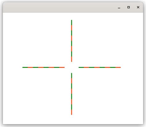 java how to create a cross with segments of different colors with adaptable size in javafx