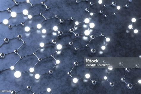 선과 구체에서 추상적인 기술 배경 신경총 공간 기하학적 배경 소프트 포커스 시각화 3d 렌더링 0명에 대한 스톡 사진 및 기타 이미지 Istock