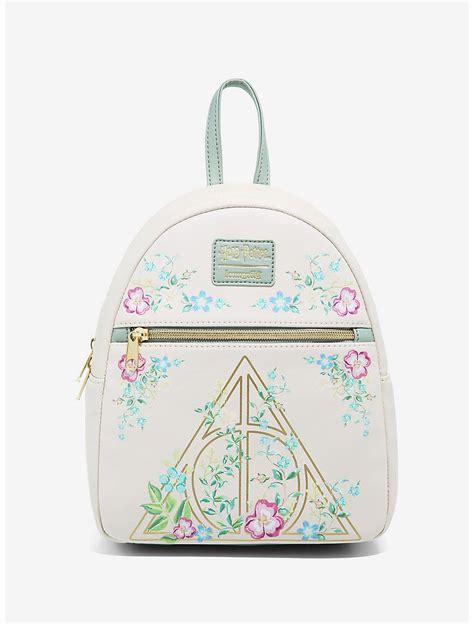 Loungefly Harry Potter Deathly Hallows Floral Mini Backpack Harry