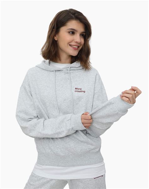 Серое худи oversize с принтом GAC020644-5 купить по цене от 599 рублей ...