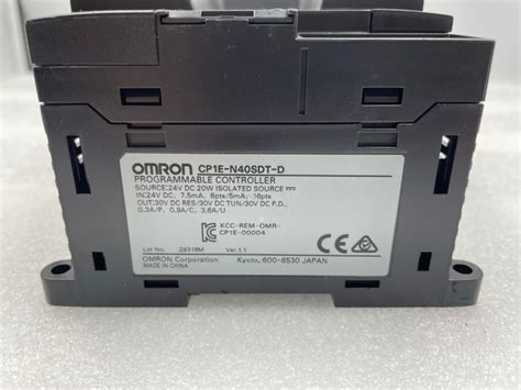 omron cp1e n40sdt d programmable controller with cp1w 20edr in out unit