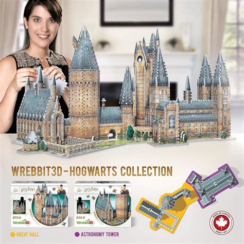 Wrebbit D Rompecabezas D Del Castillo De Hogwarts De Harry Potter Gran Pasillo Y Torre De