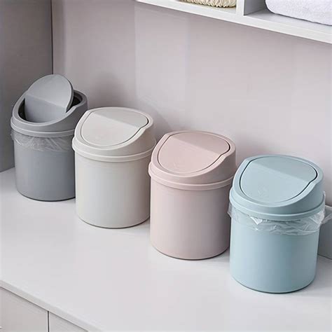 Cute Mini Plastic Garbage Can Perfect For Home Office Or Living