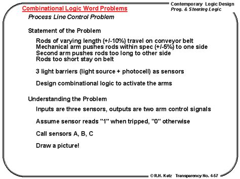 Combinational Logic Word Problems