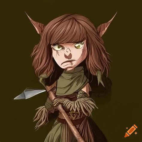 Female Forest Gnome With Bark Like Skin And Trowel On Craiyon