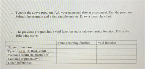 Solved Function Lab 2 10 Points Total O Type In Word Work