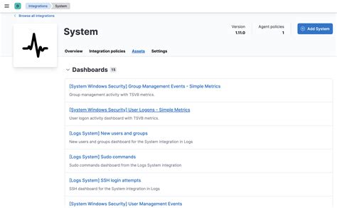 Elastic System Integration Dashboard Issue Elastic Agent Discuss