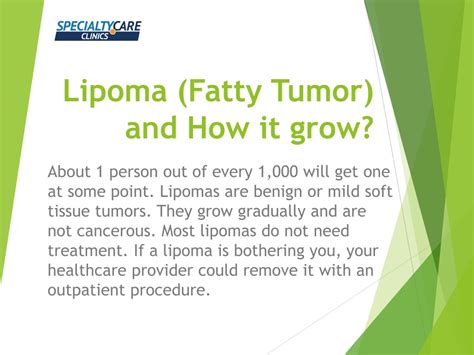 Ppt What Are The Main Symptoms Of Lipoma Fatty Tumor Powerpoint