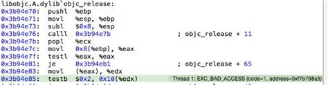 Nszombie IOS App Crashes With Objc Release EXC BAD ACCESS On Startup