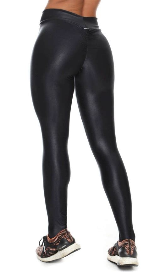 Brazilian Workout Legging Scrunch Booty Lift Cire Black Top Rio Shop
