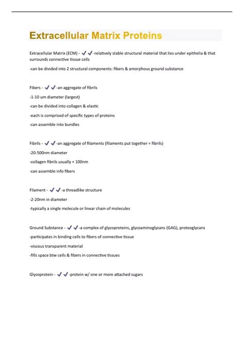 Extracellular Matrix Proteins Questions And Answers A Solution Guide Extracellular Matrix