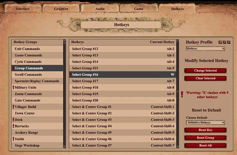 Setting Hotkeys Only Recognises W Ii Report A Bug Age Of