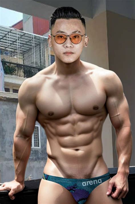 Handsome Speedo Chinese Bodybuilder By Trankhoimy On Deviantart