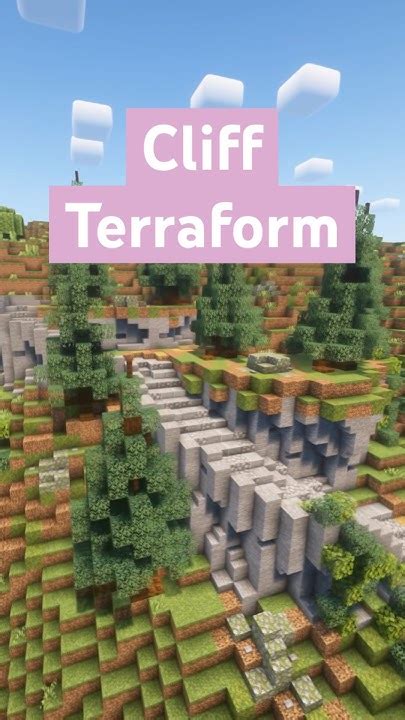 Minecraft Cliff Terraform Idea Youtube
