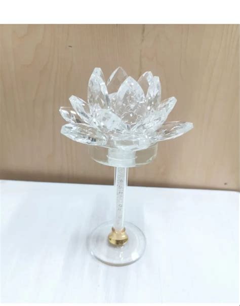 Crystal Lotus Statue For Promotional Use At Rs 400piece In Mumbai Id