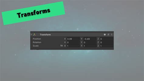 Unity For Beginners Transforms YouTube