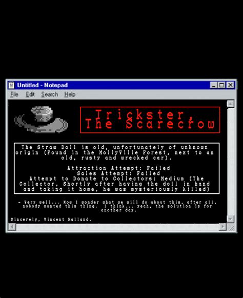 Trickster The Scarecrow Check Post Text Rfivenightsatfreddys