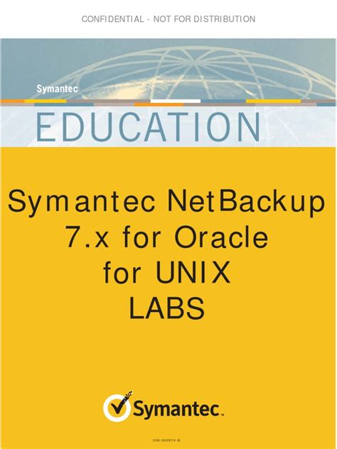 Symantec Netbackup 7x For Oracle Lab Pdf Oracle Database