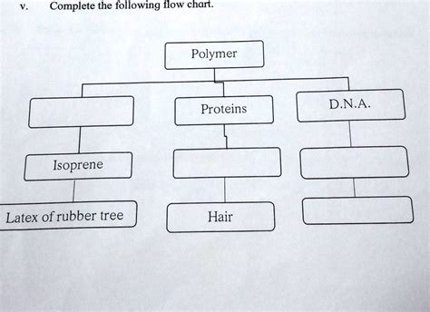Solved Complete The Flowchart Of A Polymer