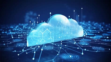 Premium Photo Cloud Computing Informational Technology For Cyber